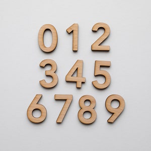 Wooden Number Set • Handmade Maple Wood Numerals & Math Equation ...