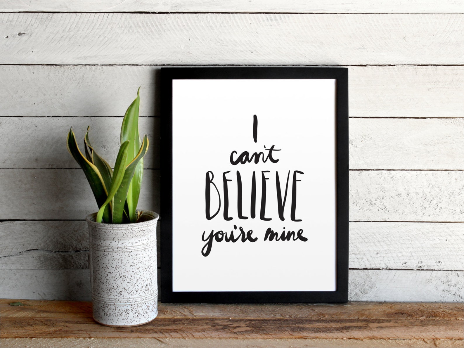 Love Quote Poster i Can't Believe You're - Etsy