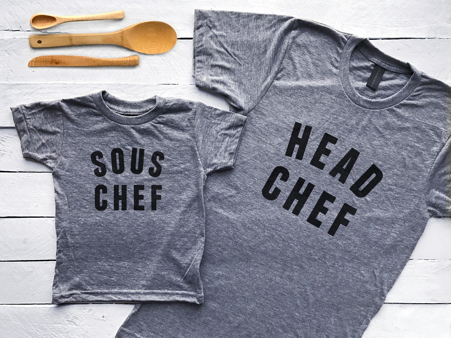 Chef Cap Sous Chef Dad Fathers Day Dad and Son Matching Outfits Clothes ...
