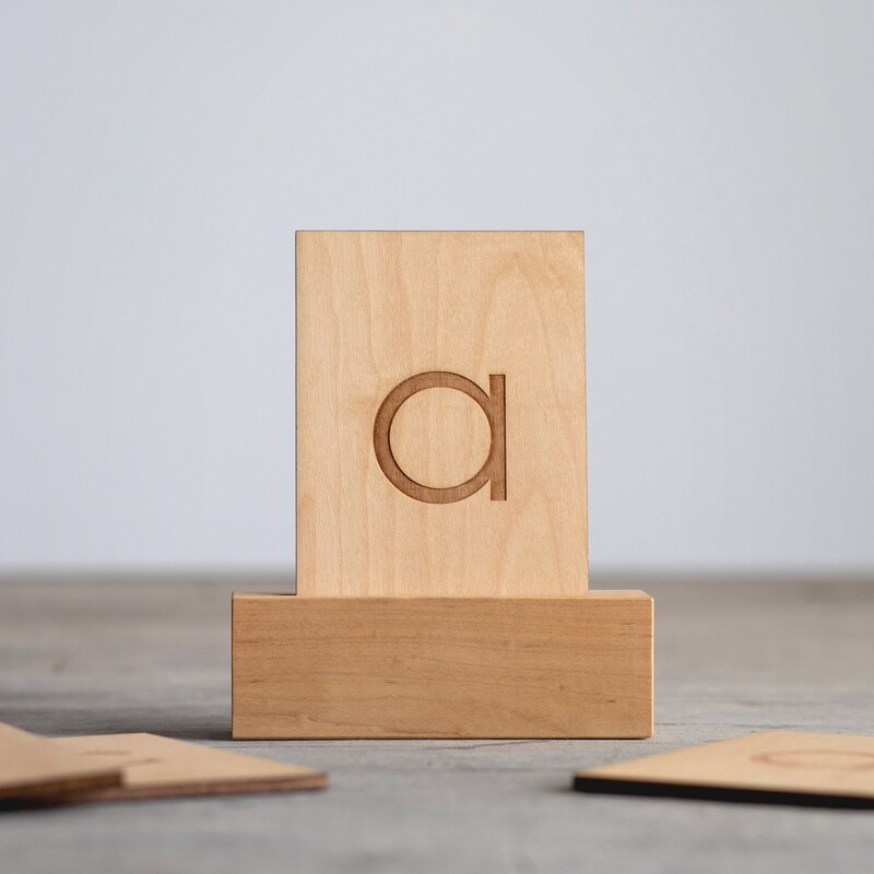 Wood Alphabet - Etsy