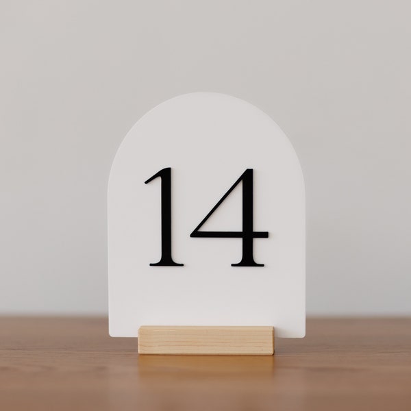 Arch Table Numbers - Etsy