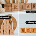 Custom Name Wooden Blocks • handmade Personalized Blocks on Solid Wood ...
