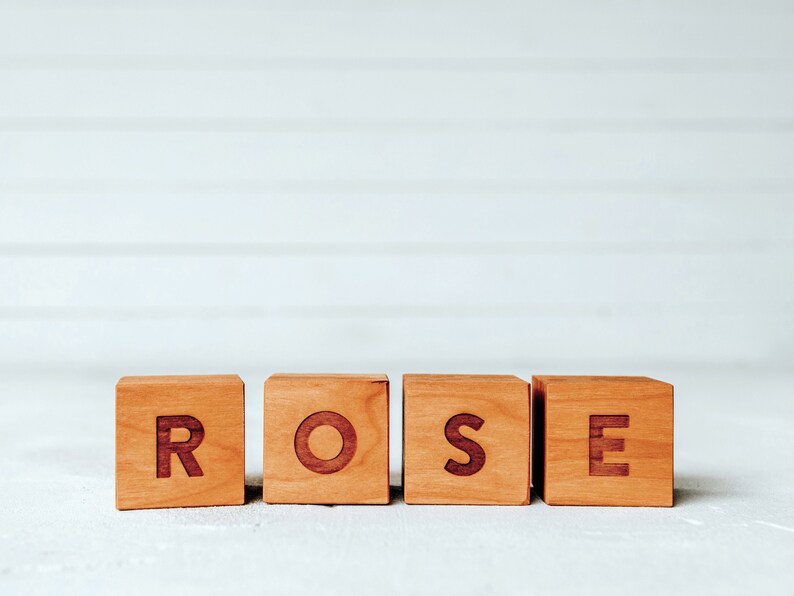 Custom Name Wooden Blocks handmade Personalized Blocks on - Etsy