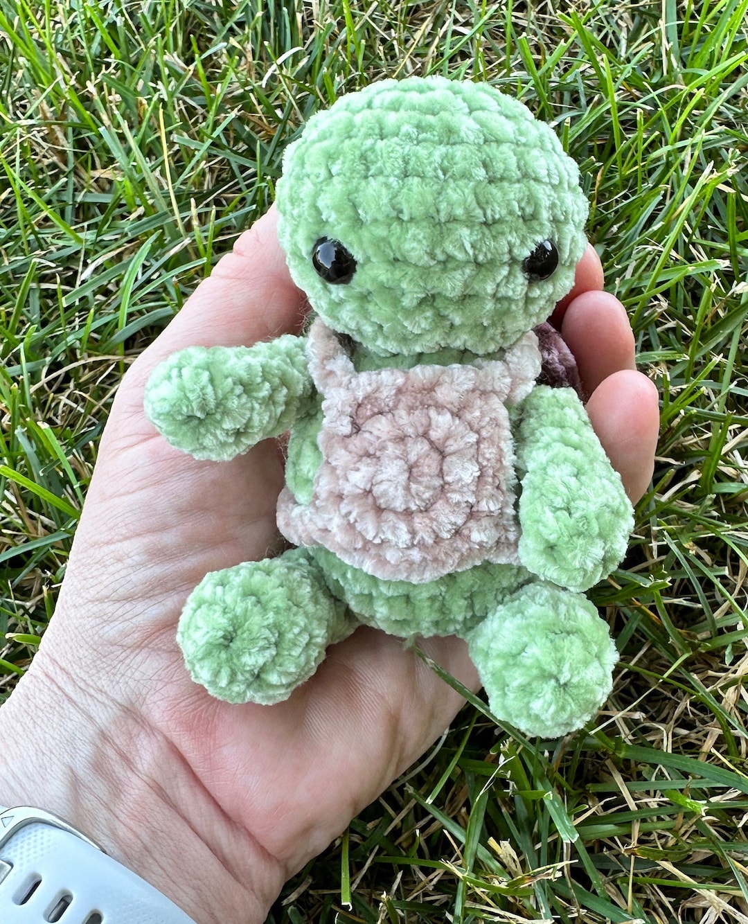 Titus the Tiny Turtle - Plush Little Baby Turtle Crocheted Toy ...
