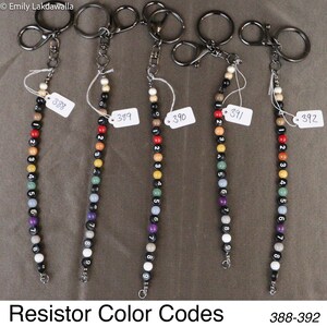 Resistor Color Code Keychain/bracelet With Arabic Numerals - Etsy