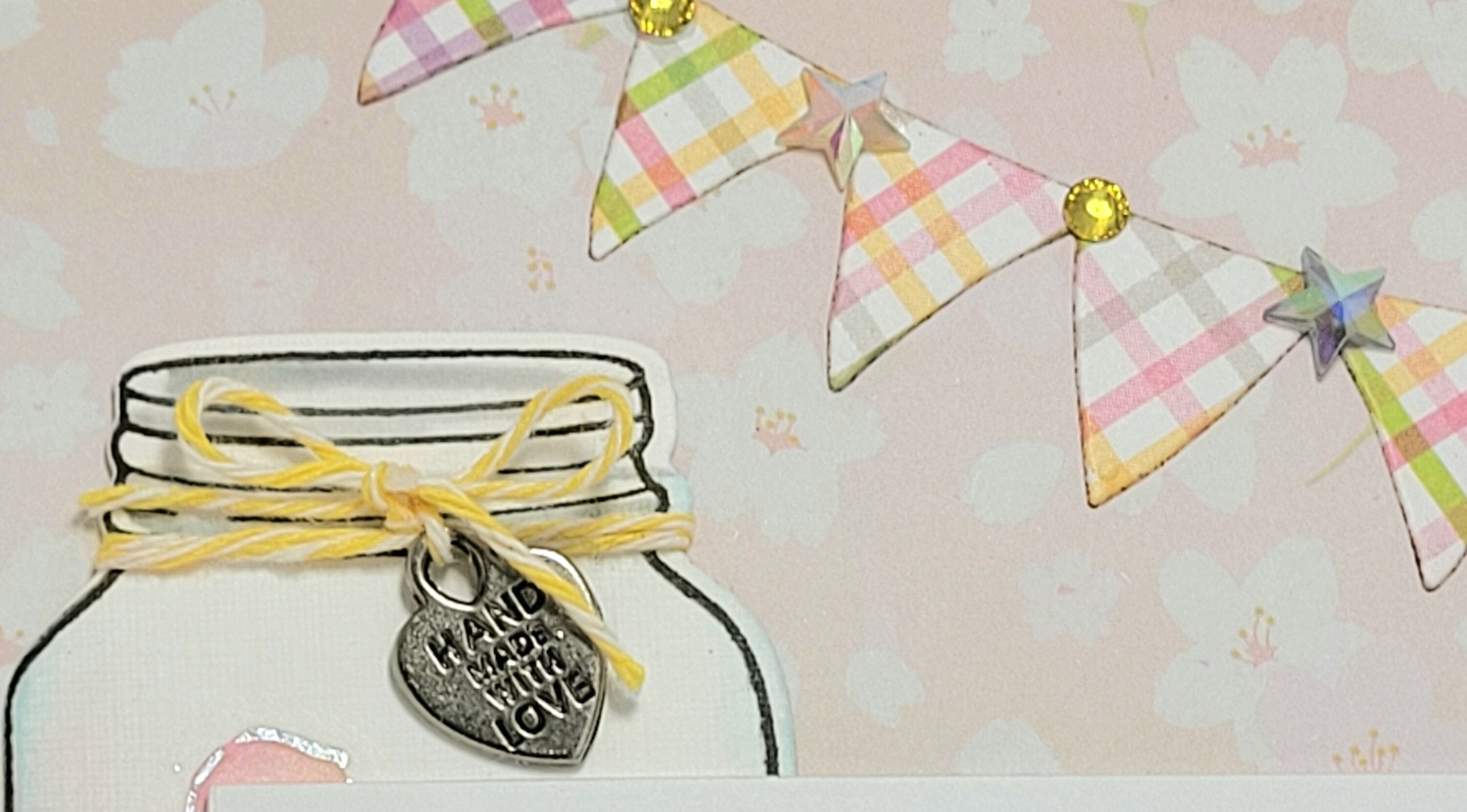 2024 Mason Jar Mini Calendar, Country Cottage Charm, Bunting Banner - Etsy