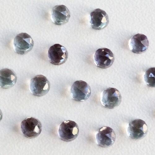 3mm Lab Alexandrite Round Gemstones. Violet Purple Green Color - Etsy