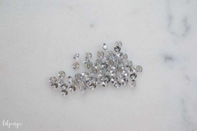 3mm Carbon Gray Nano Gemstones. Light Gray Gems. Lab Grown - Etsy