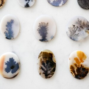 25mm Dendritic Agate Cabs. Natural Agate Cabs. Agate Dendrite - Etsy