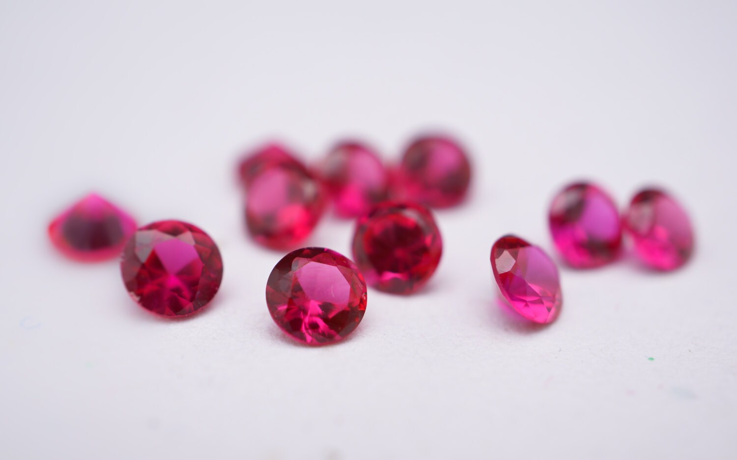 5mm Pink Ruby Gemstones AAA. Magenta Pink Loose Gems Dark Pink - Etsy