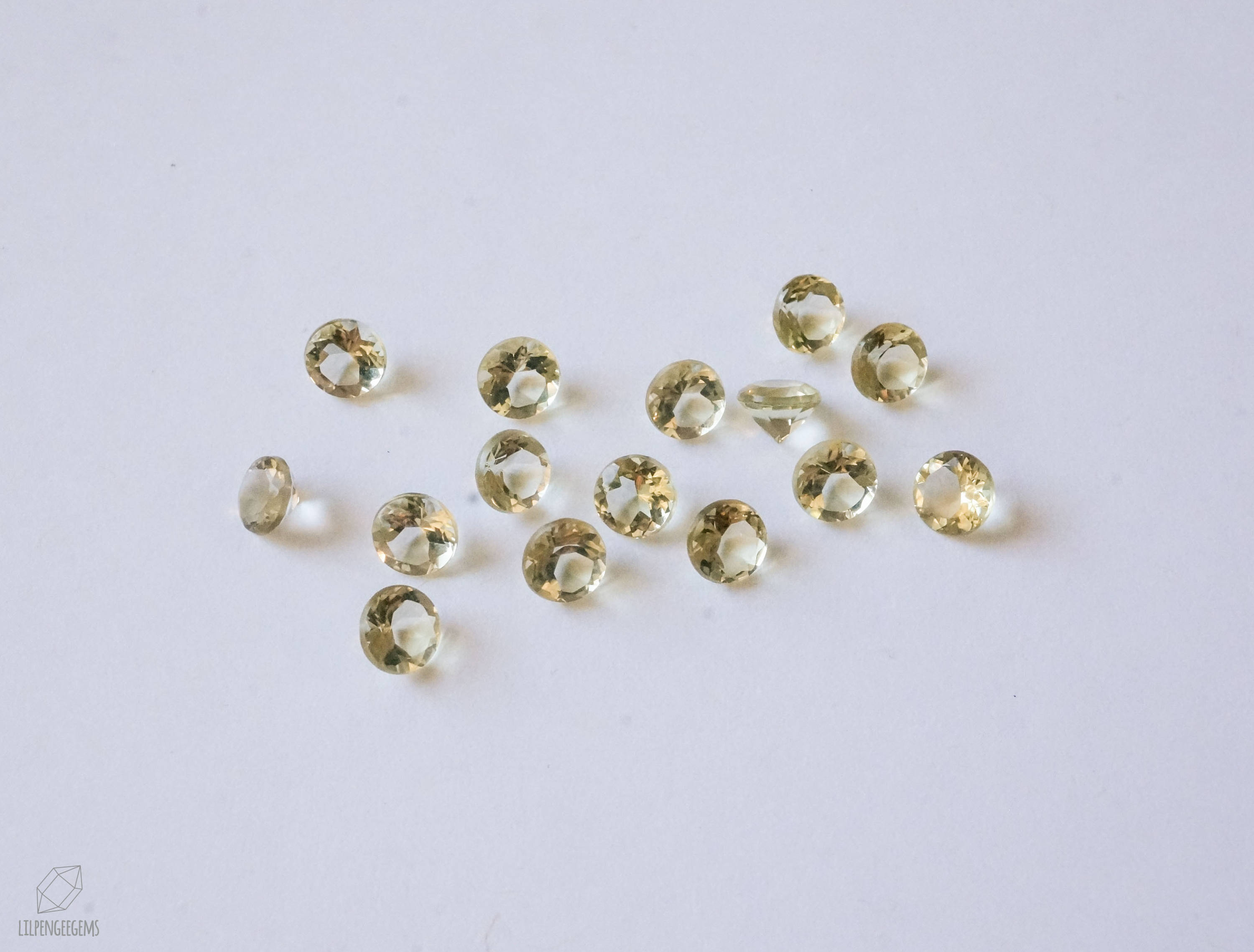 5mm Lemon Quartz Faceted Gemstone. Light Yellow Gem. Round Gem - Etsy
