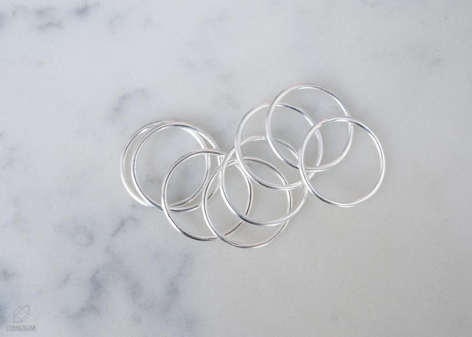 Sterling Silver Rings. DIY Rings Solid Silver Rings. Smooth - Etsy