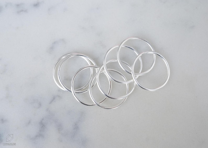 Sterling Silver Rings. DIY Rings Solid Silver Rings. Smooth - Etsy