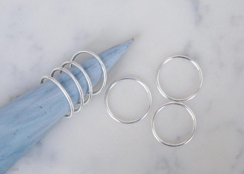 Sterling Silver Rings. DIY Rings Solid Silver Rings. Smooth - Etsy