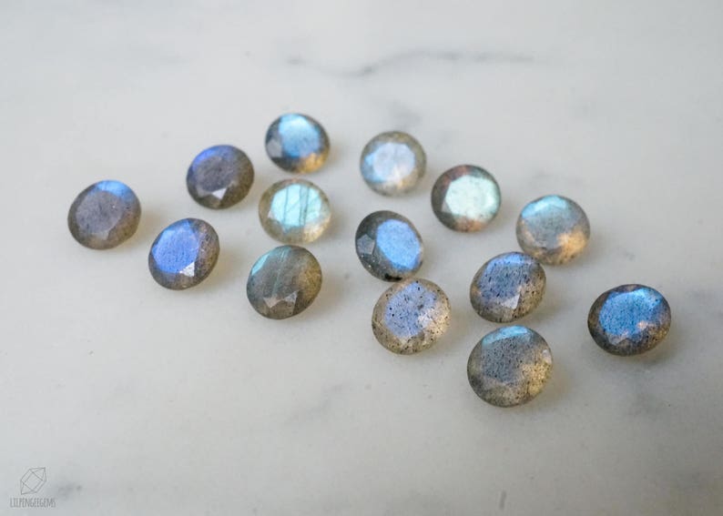 6mm Faceted Labradorite Gemstones. TOP QUALITY Grey Gemstone - Etsy