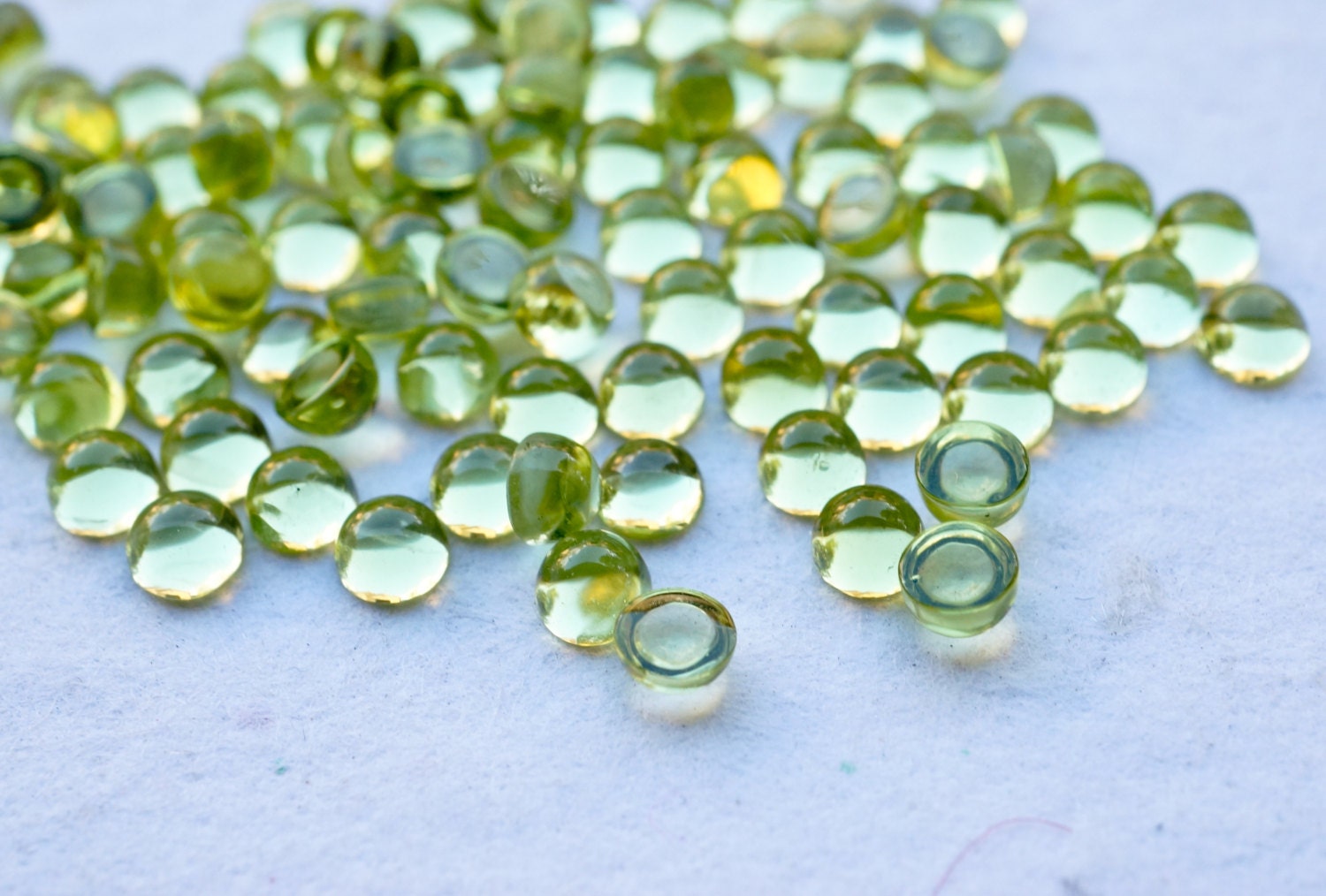3mm Peridot Smooth Cabochon. Green Gemstone Peridont Cabochon Green Cab ...