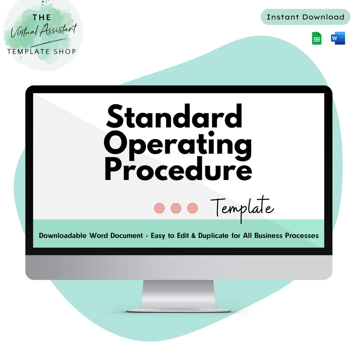 Standard Operating Procedures Template Word Entrepreneurs Llcs Small ...