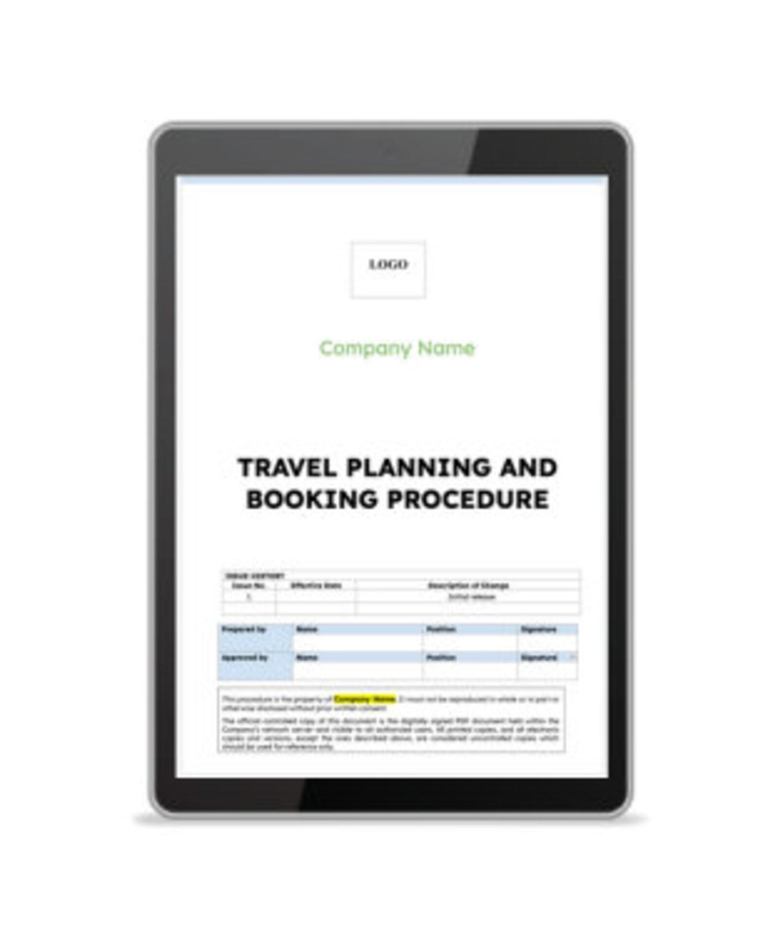 Travel Planning and Booking Standard Operating Procedures (SOP ...