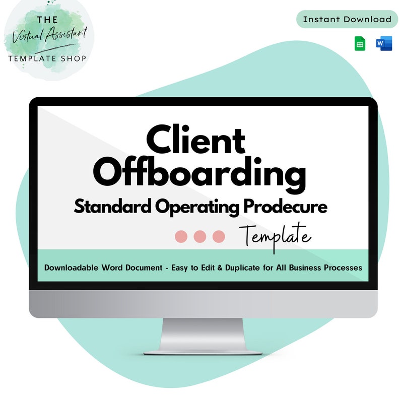 Client Offboarding Standard Operating Procedures (SOP) Template Word ...