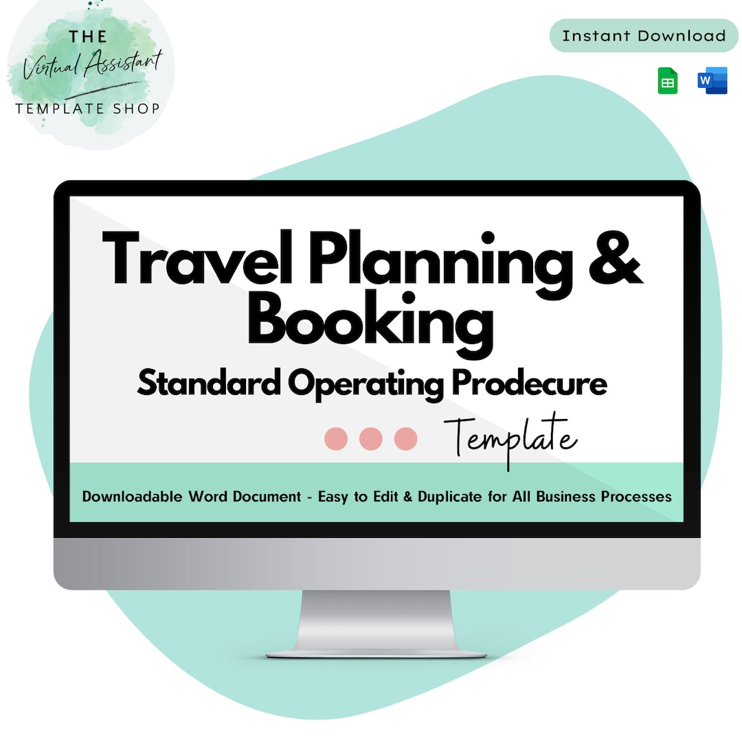 Travel Planning and Booking Standard Operating Procedures (SOP ...