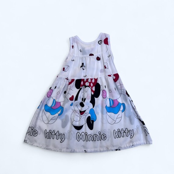Vintage Hello Kitty and Minnie Mouse Homemade Dress 1… - Gem
