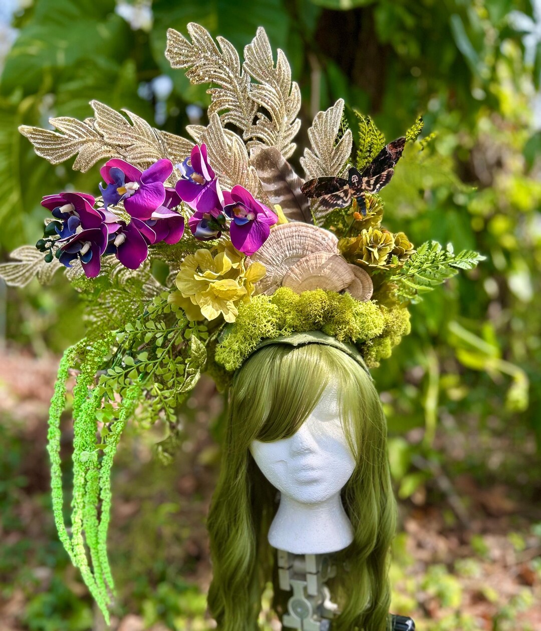 Forest Goddess Headress Costume Headpiece - Etsy