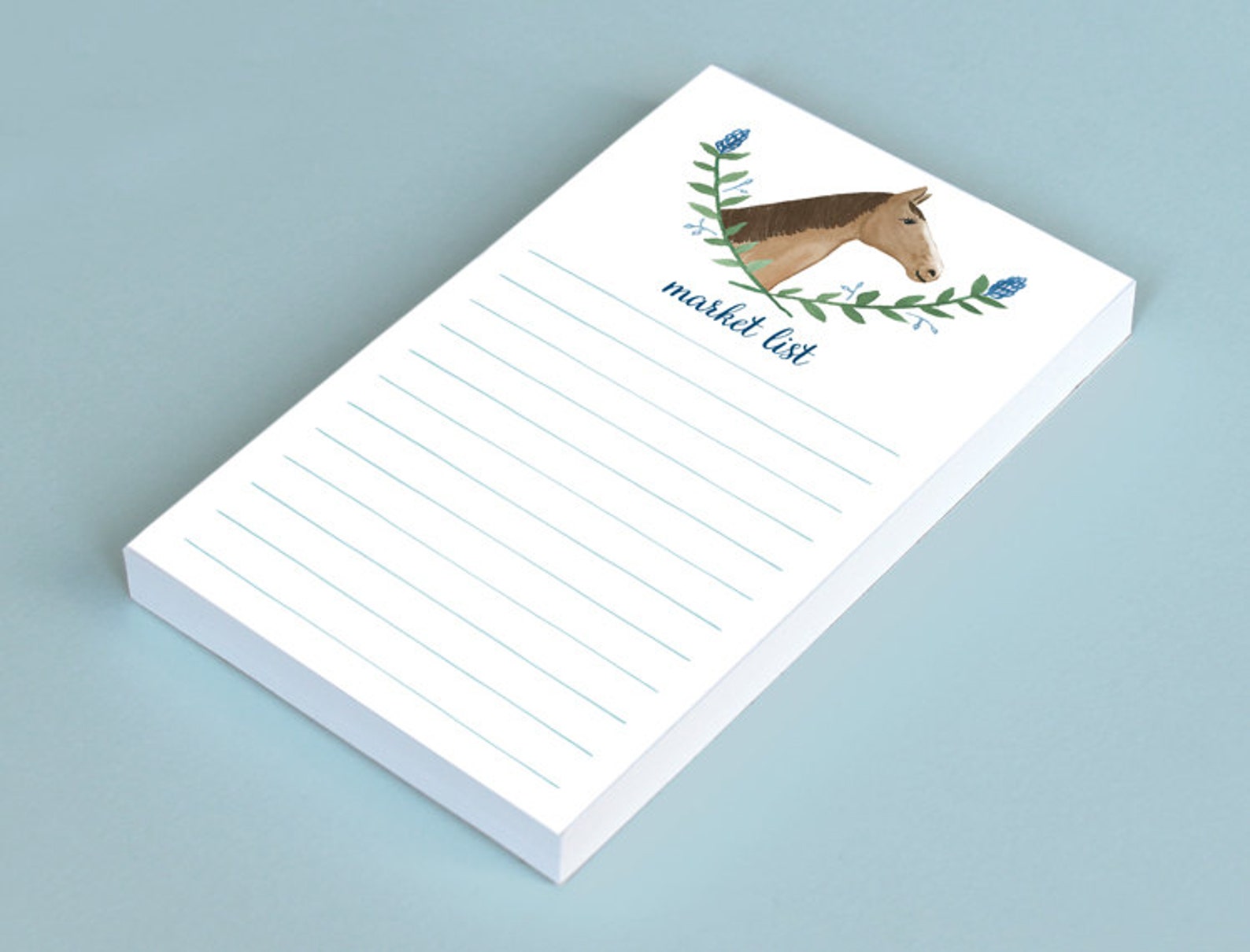 Horse Notepad 100 Sheets Gift for Horse Lover Watercolor - Etsy