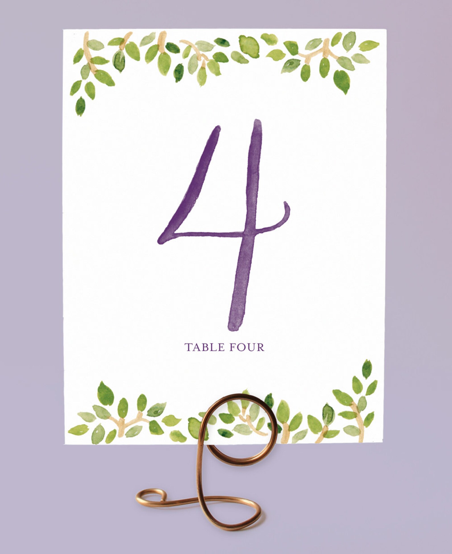 Watercolor Leaf Table Numbers Rustic Wedding Table Numbers - Etsy