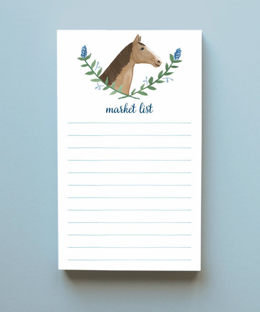 Horse Notepad 100 Sheets Gift for Horse Lover Watercolor - Etsy