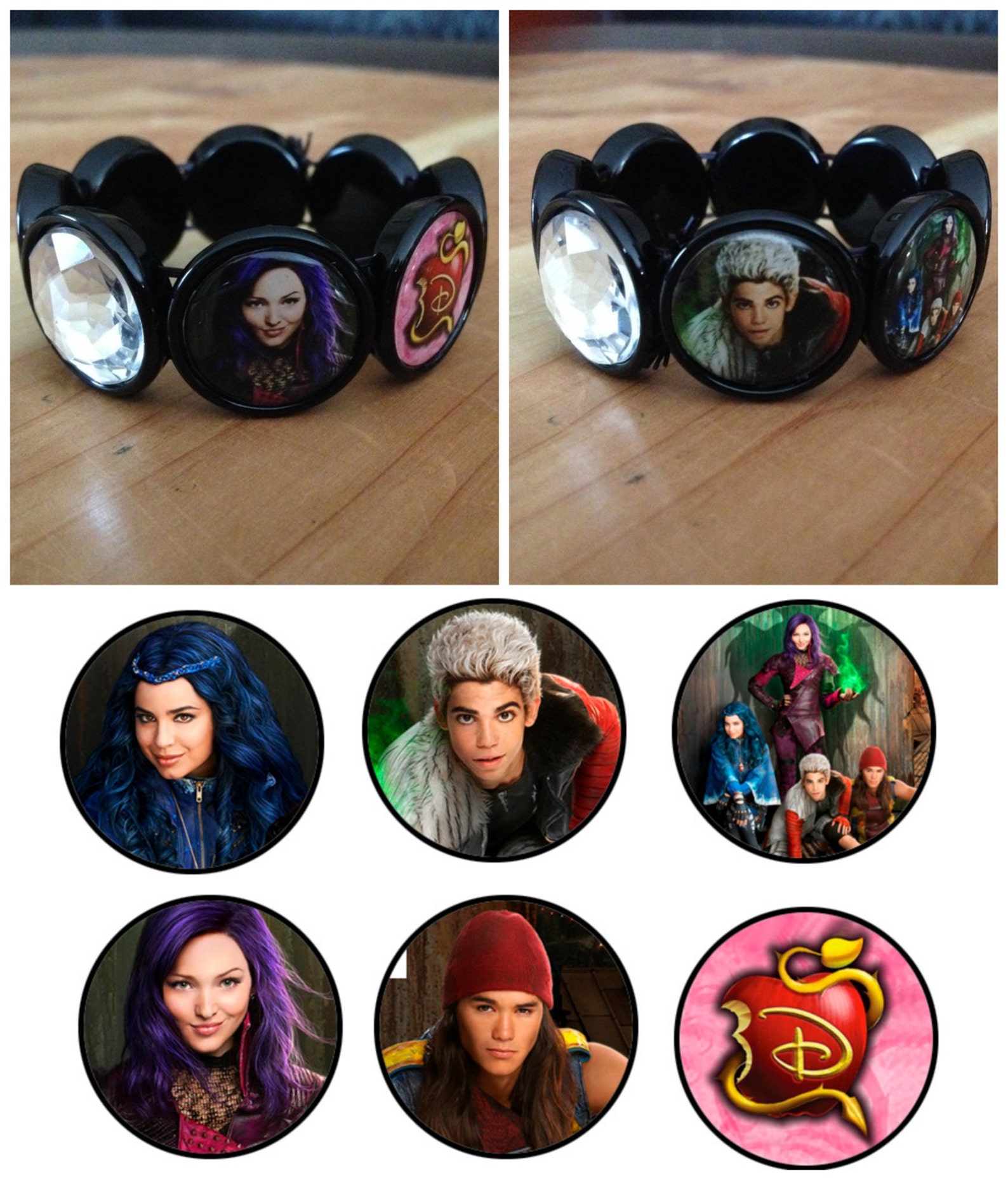 Descendants Plastic Stretch Bracelet Stocking Stuffer Party Favor - Etsy