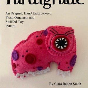 Tardigrade ~ a PDF Pattern for a Hand Embroidered Felt Tardigrade ...