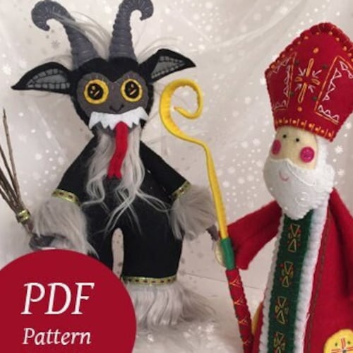 St Nicholas a PDF Pattern Hand Embroidered Felt St Nicholas - Etsy
