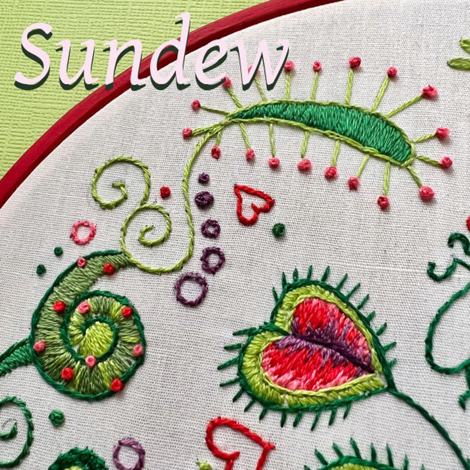 The Carnivores an Original Hand Embroidery PDF Pattern - Etsy