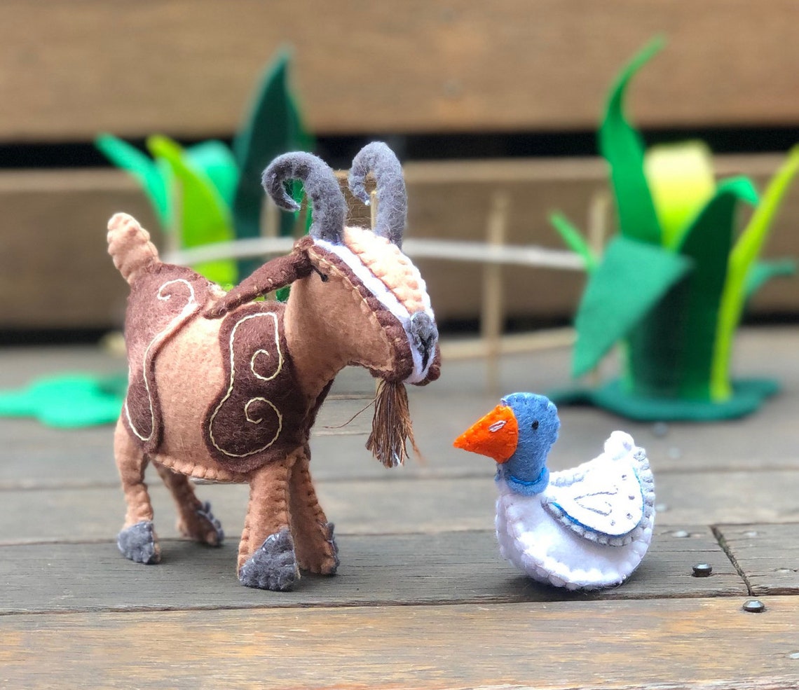 Two PDF Pattern Bundle ~ Nativity Ox, Chicken, Billy Goat and Goose ...