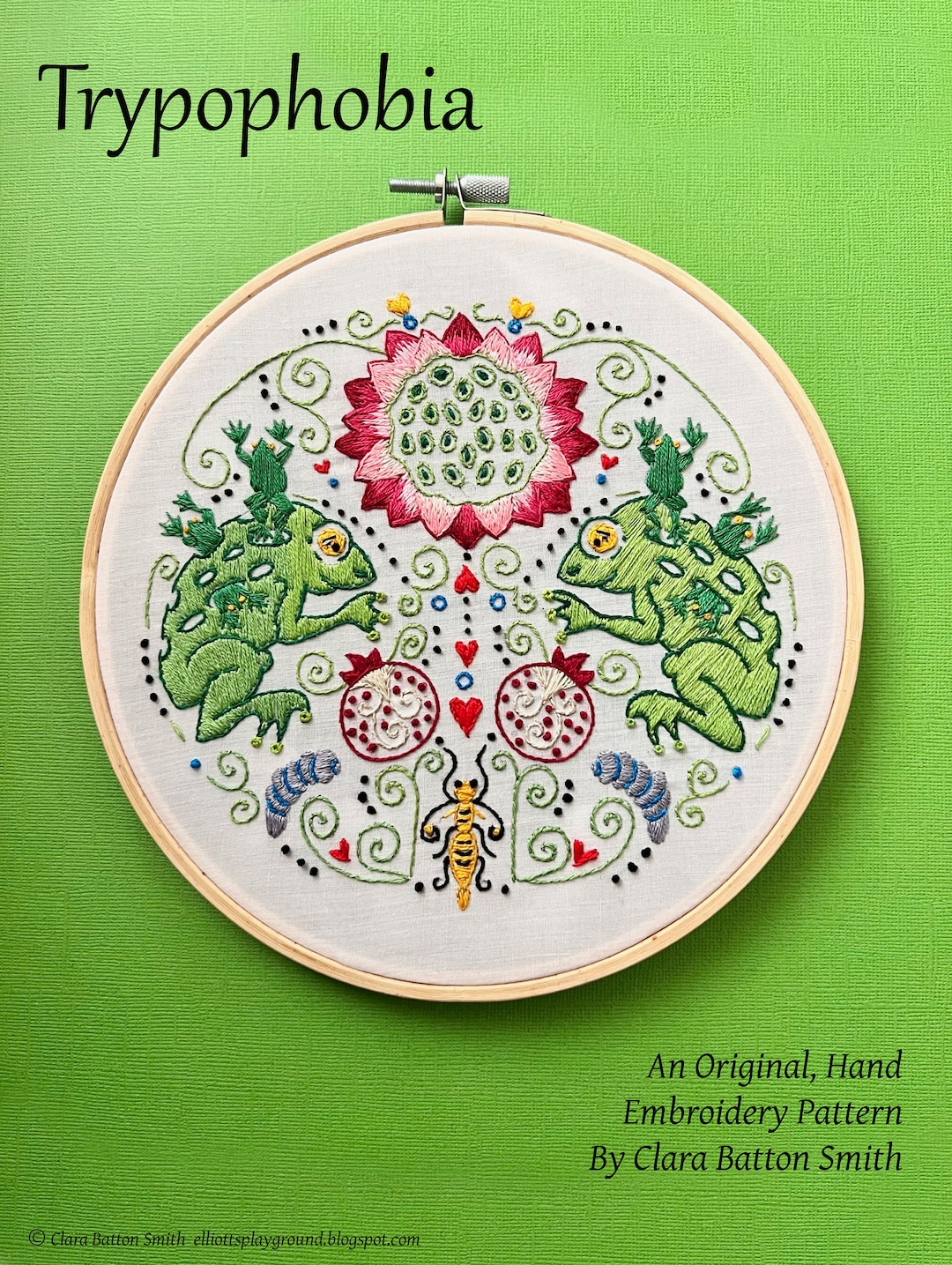 Trypophobia ~ an Original, Hand Embroidery PDF Pattern, DIY Hoop Art - Etsy