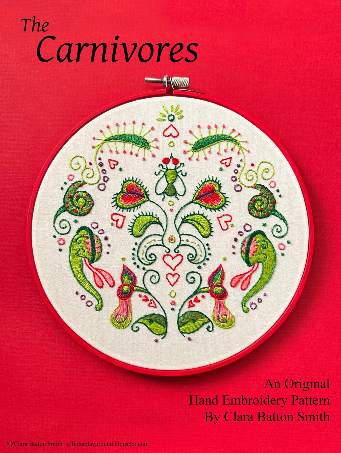 The Carnivores an Original Hand Embroidery PDF Pattern - Etsy