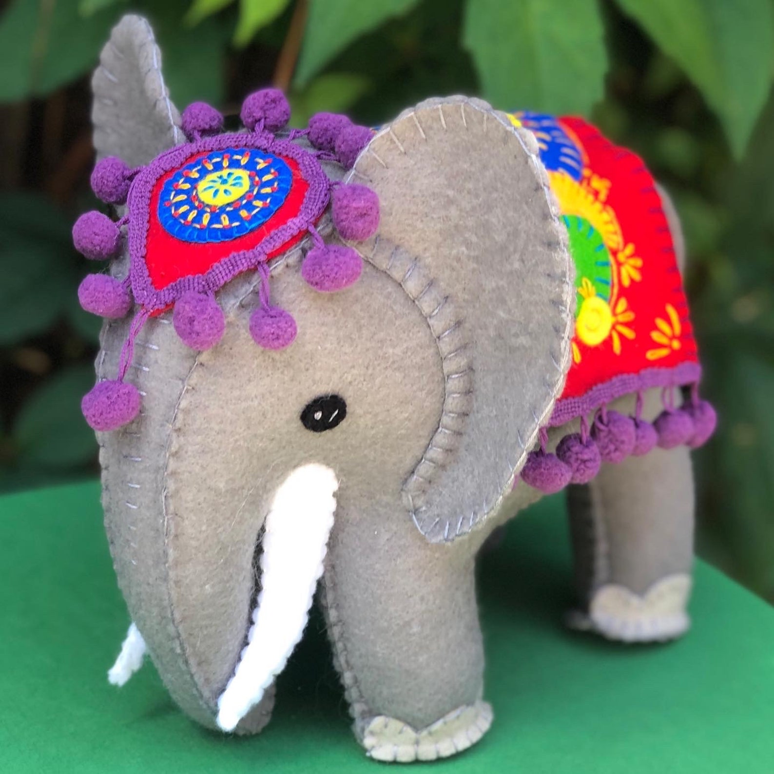 Elephant ~ a PDF Pattern for a Hand Embroidered Felt Elephant DIY ...