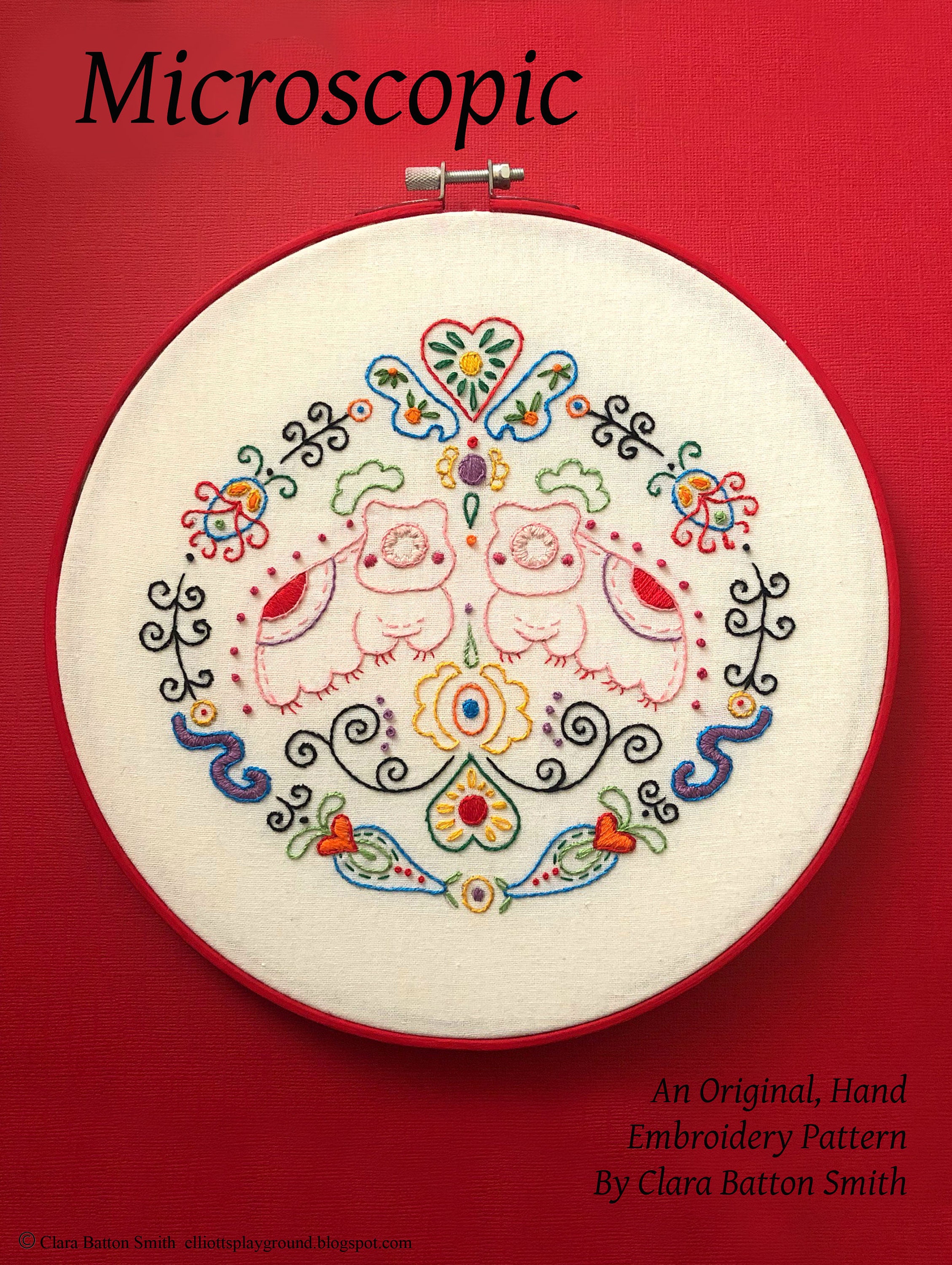 4 PDF Embroidery Pattern Bundle Microscopic the World of | Etsy