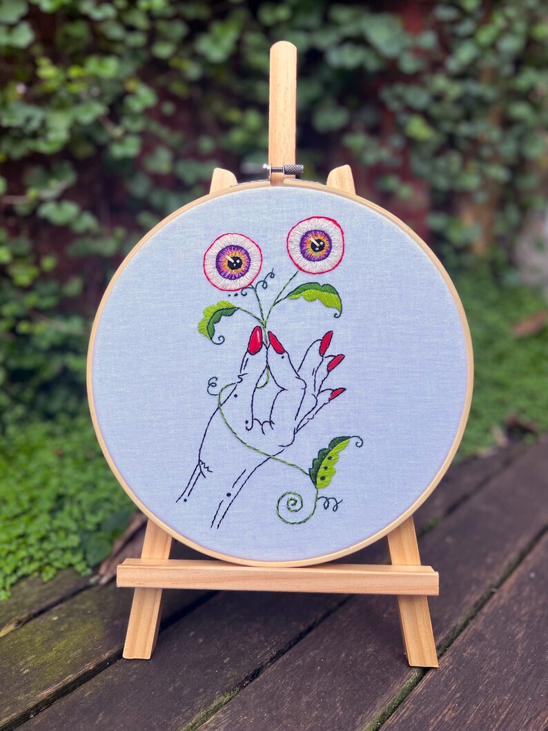 Eyes of Saint Lucia ~ an Original, Hand Embroidery PDF Pattern, DIY ...