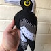 MAGPIE ~ a PDF Pattern for a Hand Embroidered Felt Plush Ornament ...