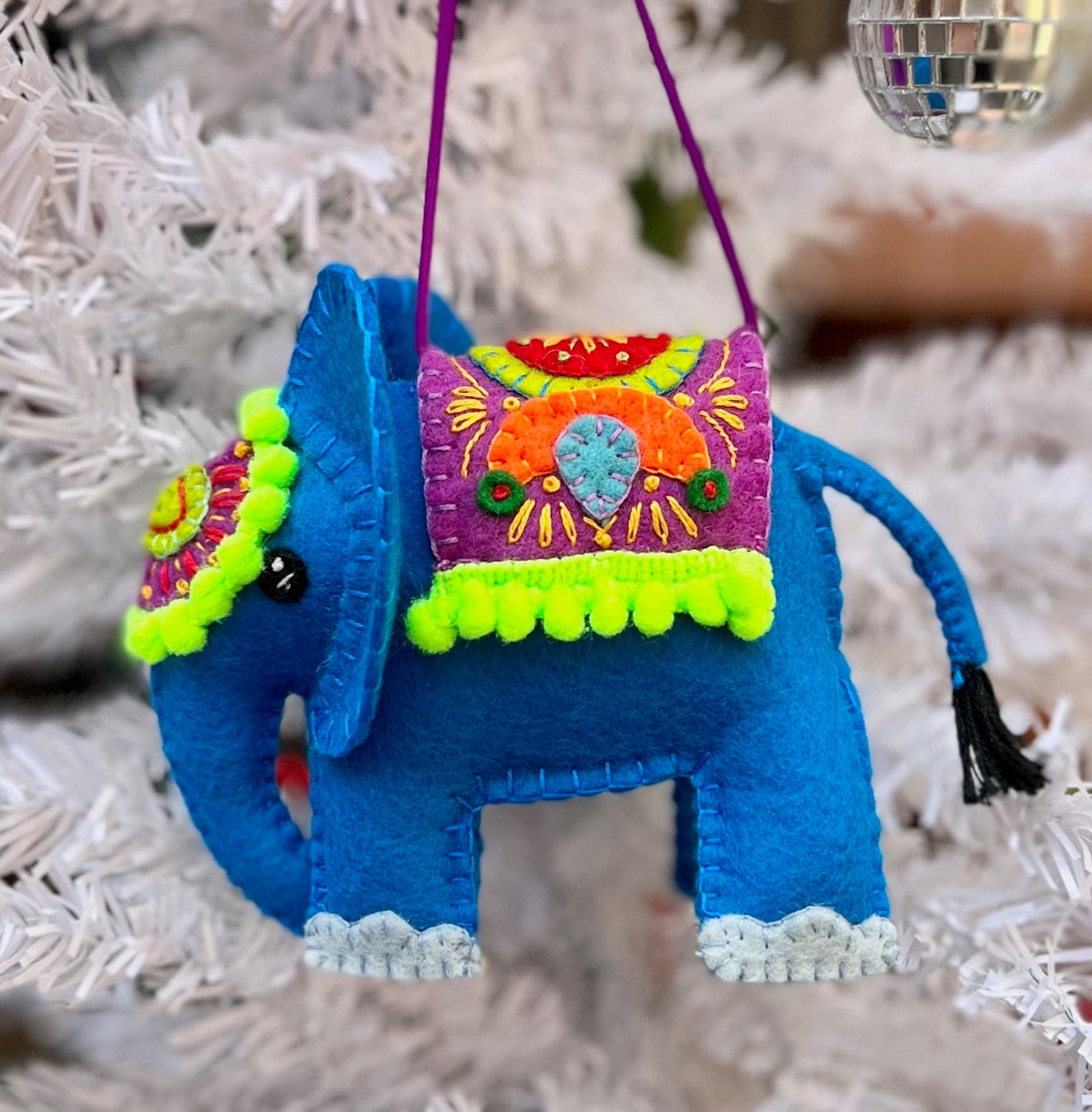 Elephant a PDF Pattern for a Hand Embroidered Felt Elephant - Etsy