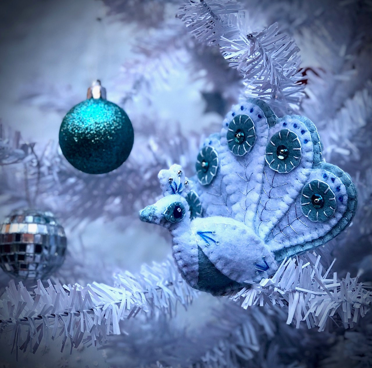 Peacock a PDF Pattern for a Hand Embroidered Felt Plush - Etsy Australia