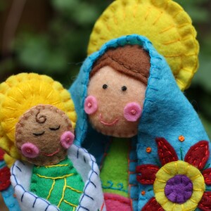 Mary & Baby Jesus - PDF Nativity Pattern Hand Embroidery Instant ...