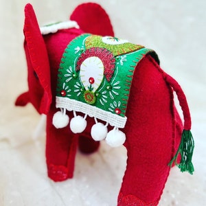 Elephant ~ a PDF Pattern for a Hand Embroidered Felt Elephant DIY ...