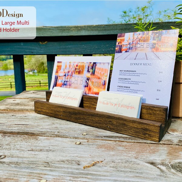 Wood Business Card Hold - Etsy