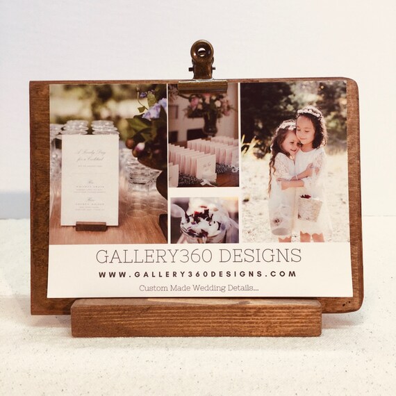 Home & Living Retail Store Sign Holder Photo holder Detachable Wood ...