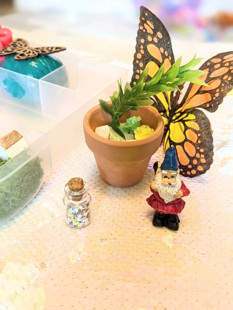 Fairy Garden Play Dough Kit, Fairy Garden Sensory Kit - Etsy