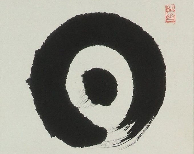 Zen Calligraphy Scroll,zen Painting,japan Kakejiku,kakemono Scroll,ink ...