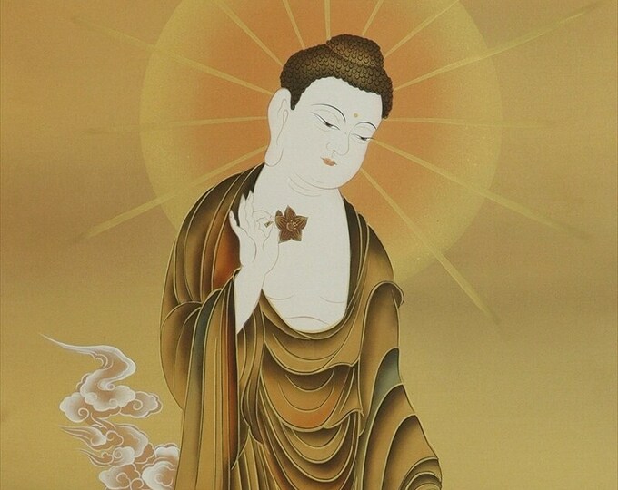 Vintage Japanese Wall Hanging Decor,wall Decor Art,amida Buddha ...