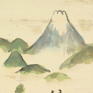 Vintage Hanging Scroll Painting,kakejiku,kakemono Scroll Painting ...